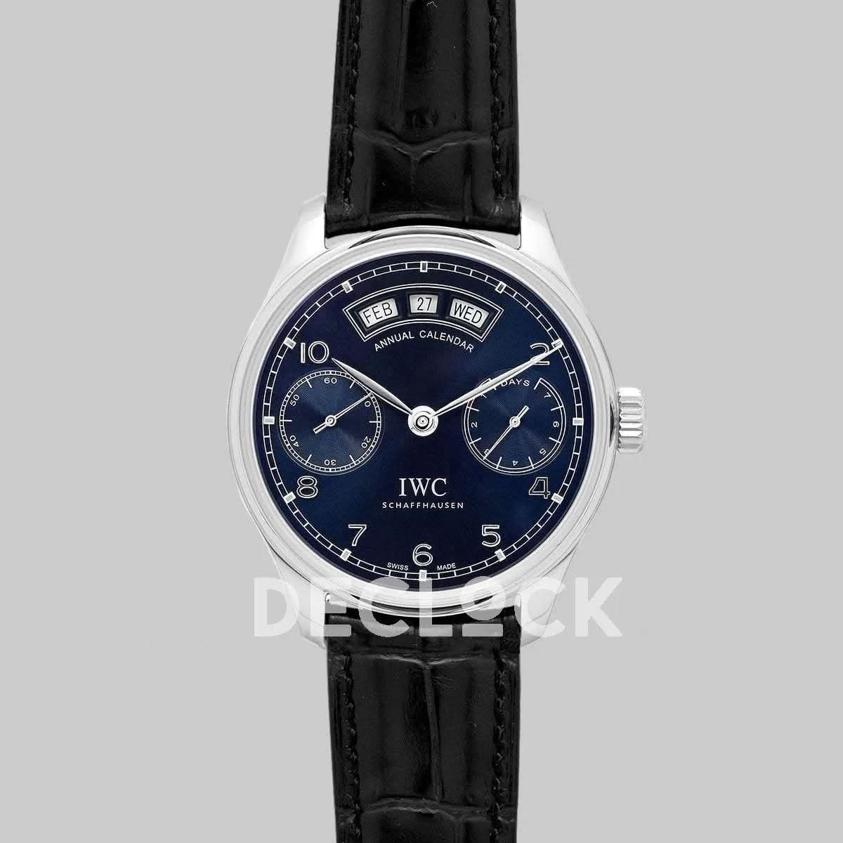 Replica IWC Portugieser Annual Calendar IW5035 White Dial in Steel ...