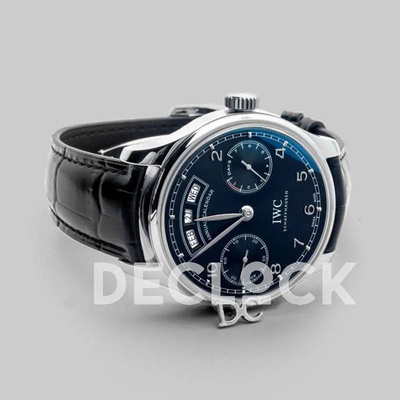 Replica IWC Portugieser Annual Calendar IW5035 White Dial in Steel ...
