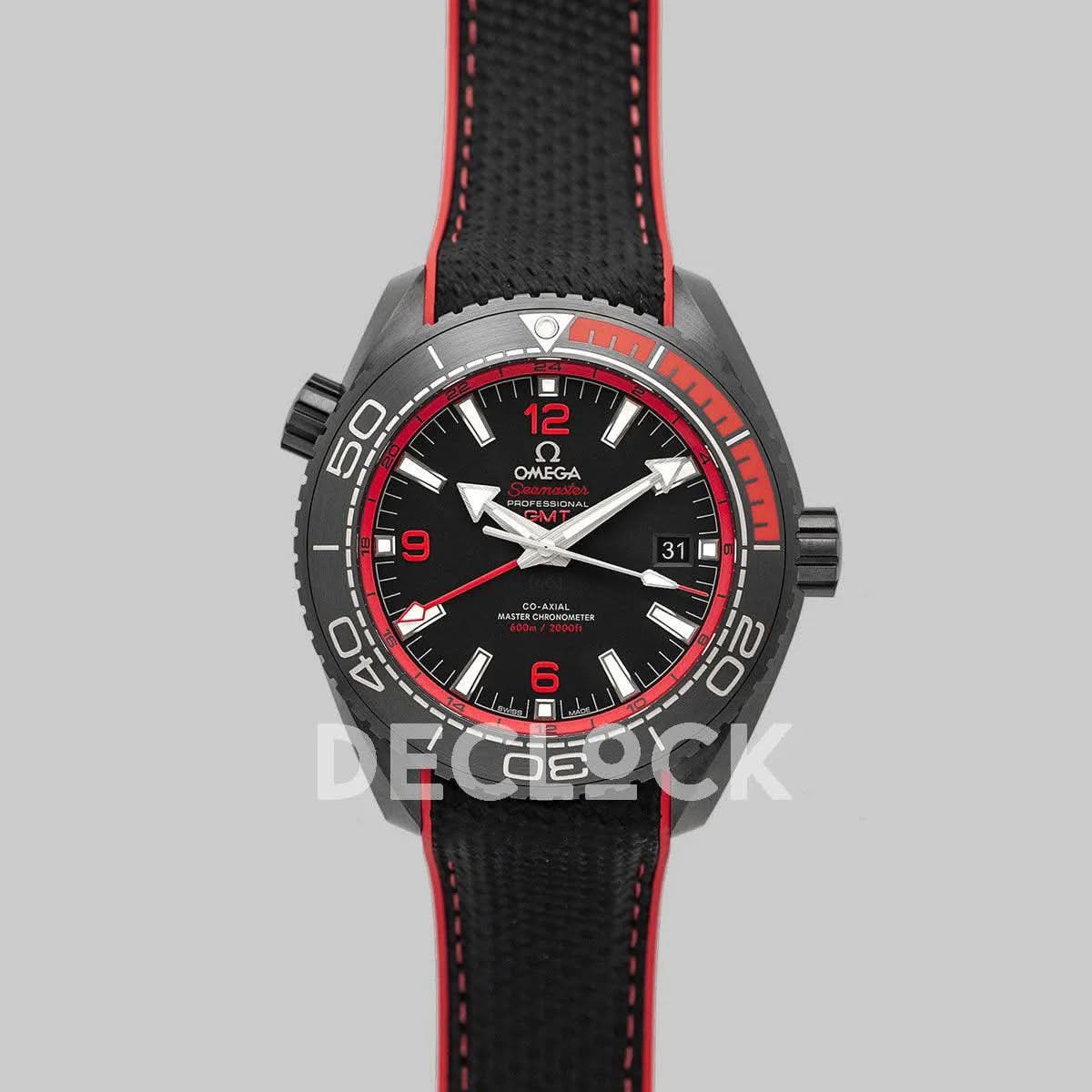 Replica Omega Seamaster Planet Ocean GMT “Deep Red” Ceramic – DECLOCK