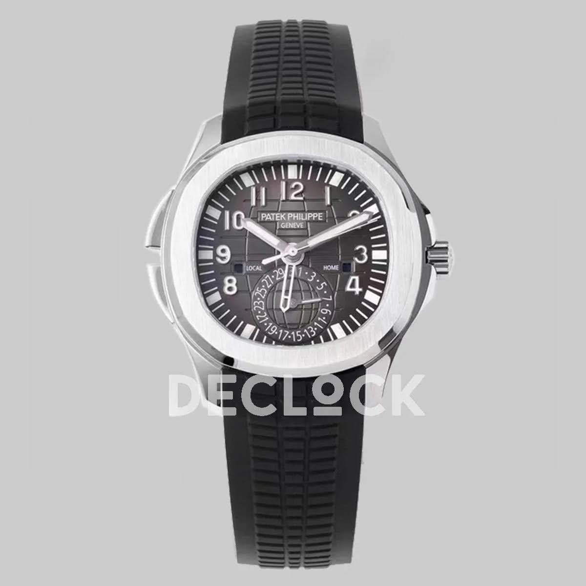 Replica Watches Pattek Philippe Aquanaut 5164A Steel Gray Dial on Black ...